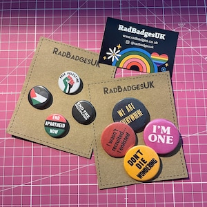 Antifascist Badge Set 4 Anti-fascist Anti-nazi Pin Buttons Antifa ...