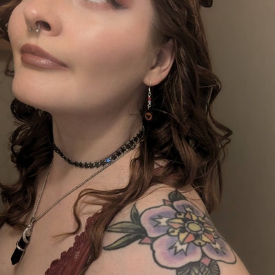 Choker Necklace Earrings Angel Dust Hotel Ragno - Etsy