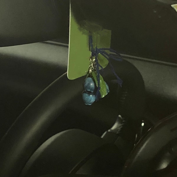 Blueberry Bag Charm From Polymer Clay Fruit Keychain Cute Berries Key ...