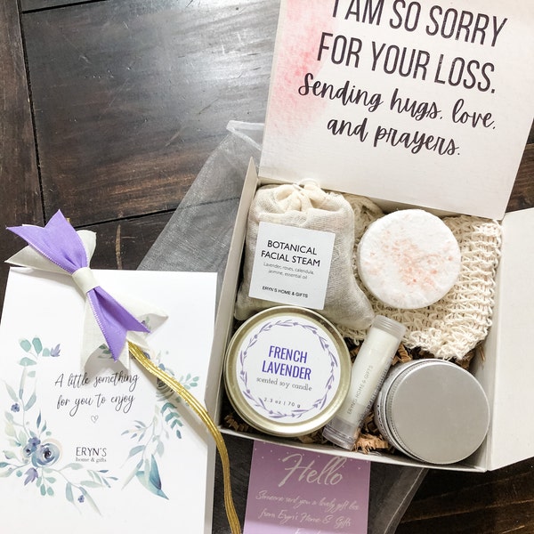 Sorry for Your Loss Gift Box, Gift Basket, Sympathy Gift, Gift for ...