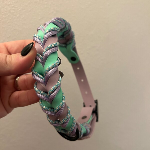 Braided Biothane Paracord Collar | Mothersday Gift| Durable Handmade ...