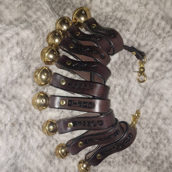 Santa Reindeer Calling Bells (polishedbrass Bells) White Christmas ...