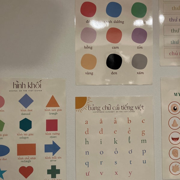 Vietnamese Learning Adventure Bundle for Kids Printable Posters ...