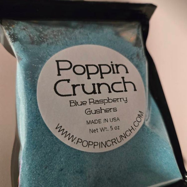 Poppin Crunch Blue Raspberry Gushers Candy Snacks 1 - 2 LBS - Choice of ...