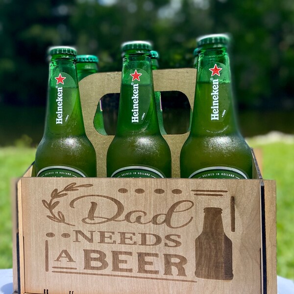 Beer Box Svg 3mm / 4mm / 6mm, Beer Holder Box, Pack Bottle Kit FILE for ...
