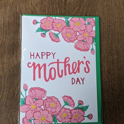 Happy Mothers Day Card Floral Spring Flowers Mothers Day Card Unique ...