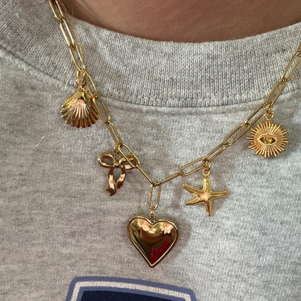 Build Your Own Custom Charm Necklace, Design Your Own Custom Gold Charm ...