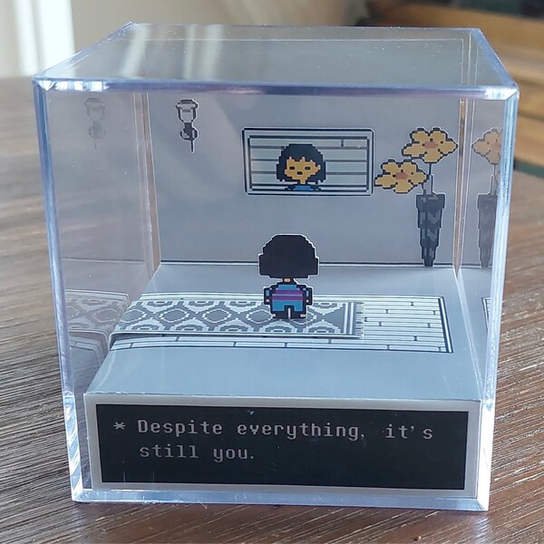 Omori White Space Cube - DIY Diorama Cube Papercraft Shadowbox - Omori ...