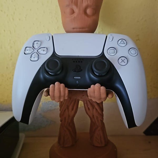 3D STL Files - Groot Controller Stand | Joystick Holder, Phone Holder, Gaming, Room Decor ...