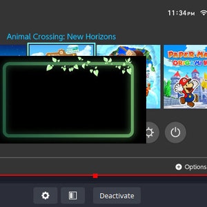Aesthetic Green Vine Leaf Webcam Border With Gradient Effect for Twitch ...