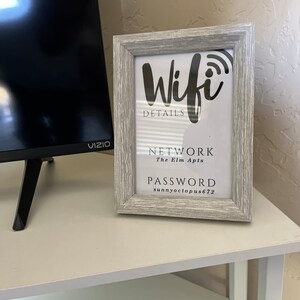 Wifi Password Sign, Editable Wifi Sign Printable Template, Be Our Guest ...