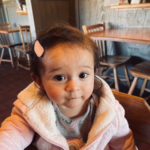 Small Velvet Fully Lined Barrettes Baby Barrettes Toddler | Etsy