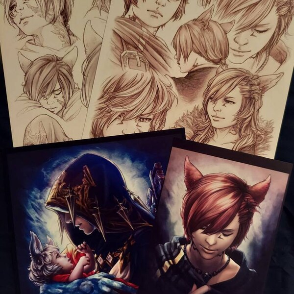 FFXIV "lullaby" Crystal Exarch Lyna Shadowbringers Art Print - Etsy