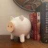 Large Piggy Bank White Piggy Bank Ceramic Piggy Bank Modern - Etsy