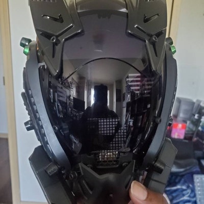 Bluetooth Cyberpunk Mask Rave Mask Cyberpunk Helmet Techear Mask ...