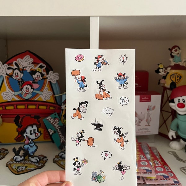 Animaniacs Warner Sibling Sticker Sheet, Clear Stationery Planner ...