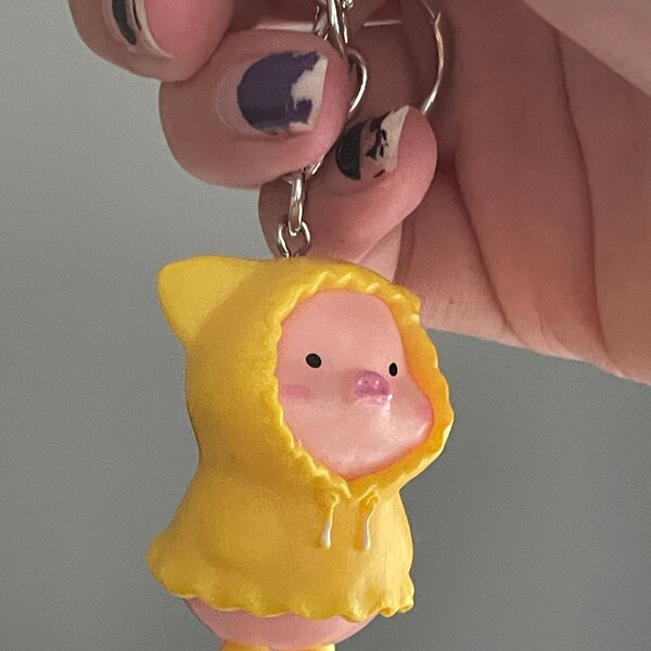 Cute Keychains; Pig Keychain; Pig Lover Gift; Piglet Keychain; Cute ...