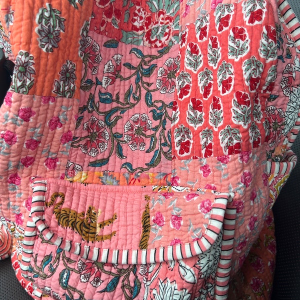 Cotton Patchwork Backpack: Bohemian Quilted Laptop Bag - Etsy