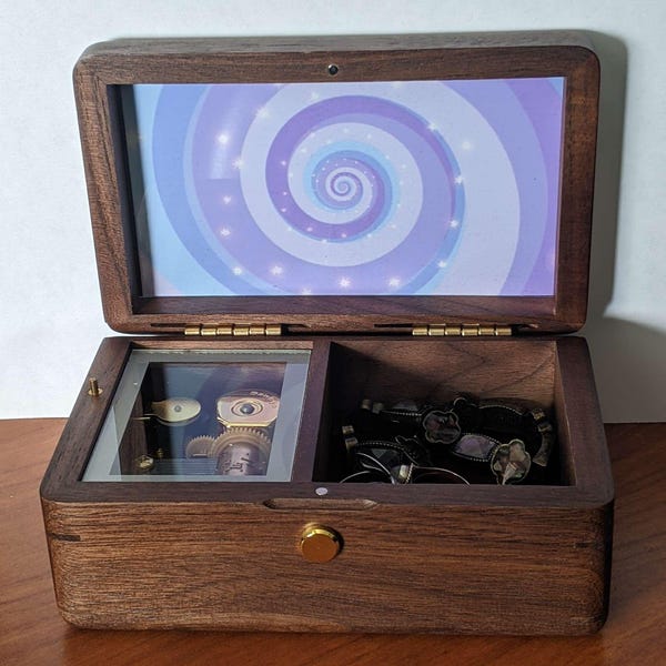 Custom Melody Music Box / Personalized Music Box With a Custom Metal ...