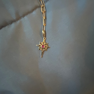 14K Gold Butterfly Cross Necklace, Crucifix Y Necklace, Butterfly ...