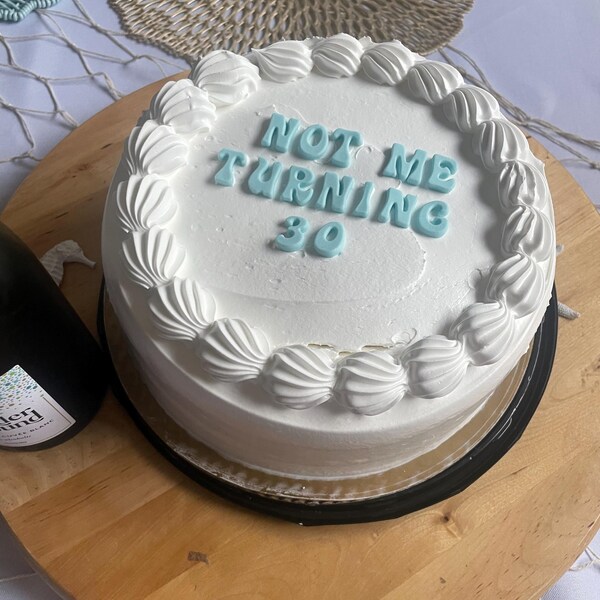 CUSTOM EDIBLE LETTERS - Fondant Letters - Cake Letters - Cake Topper ...