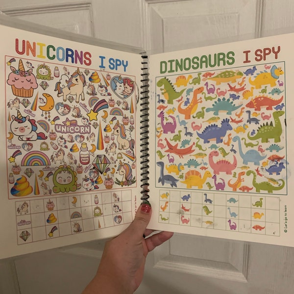Dinosaurs I Spy, Seek and Find, Look and Find, 2 Printable Games, Party ...