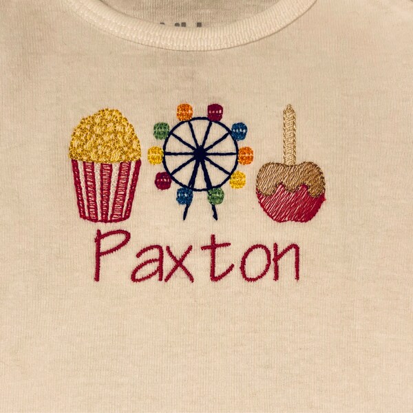 Fair Trio Sketch Embroidery Design: Summer Fun (digital Design File) - Etsy
