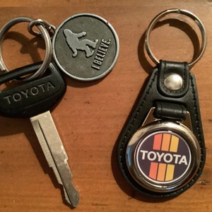 Toyota Motor Keychain Retro Fob - Etsy