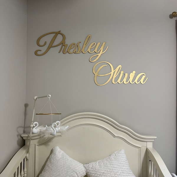 Personalized Name for Above Crib, Wooden Name Sign, Nursery Decor Wood ...