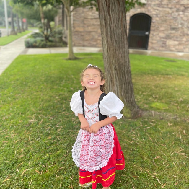Girls Italian Traditional Folk Dress Italy International