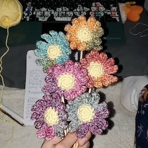 Crochet Flower Pattern Crochet Keychain Pattern Crochet - Etsy