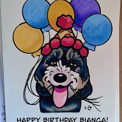 Custom Handmade Dog Card From Your Photo - Etsy