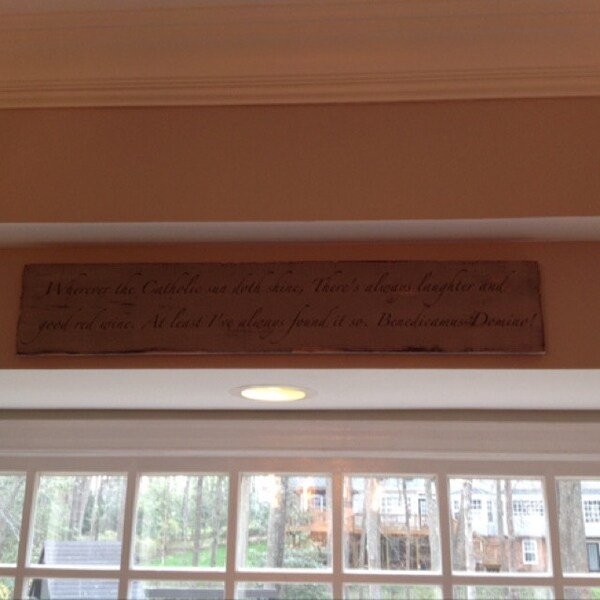 Made to Order Farmhouse Wall Art Rustic Wooden Distressed Sign Bless ...