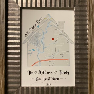 Personalized Realtor Gift, Home Sweet Home, House Map, Last Minute ...