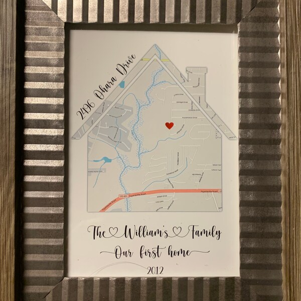 Personalized Realtor Gift, Home Sweet Home, House Map, Last Minute ...