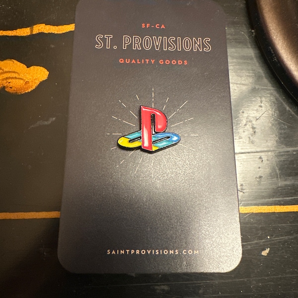 Playstation Retro Video Games Logo Pin— Sony PS1 90s Gaming Soft Enamel ...
