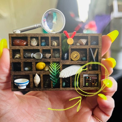 DIY KIT Miniature Fairy Witch Desk Dollhouse Apothecary Desk Miniature ...