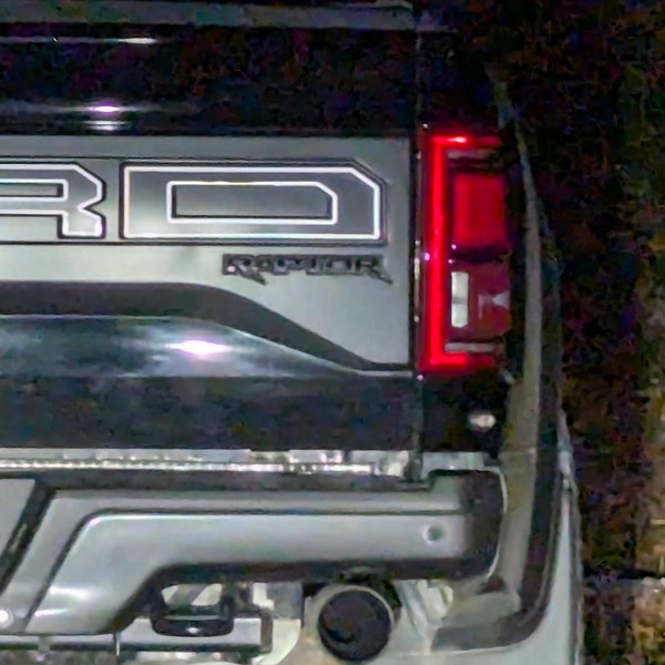 2017-2020 Ford Raptor Rear Emblem Overlay Vinyl Decal Colored Chrome - Etsy