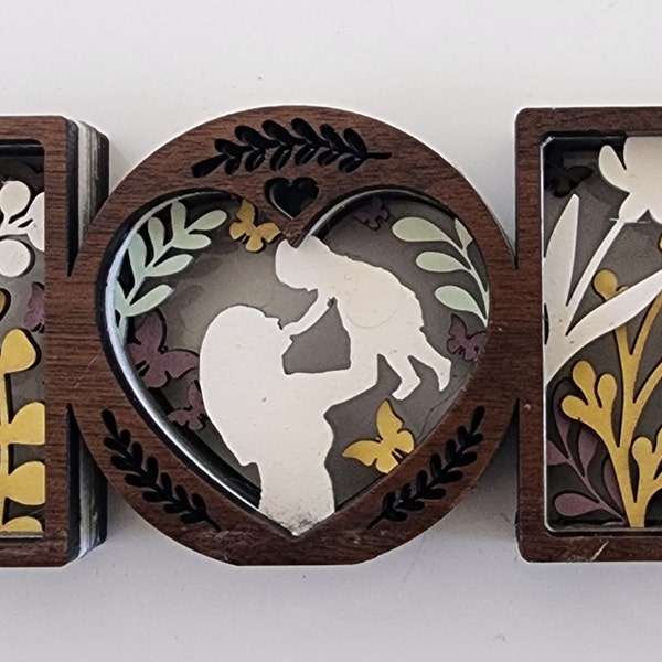 MOM Laser Cut File Mother's Day Svg File and Laser Cut Mothers Day ...