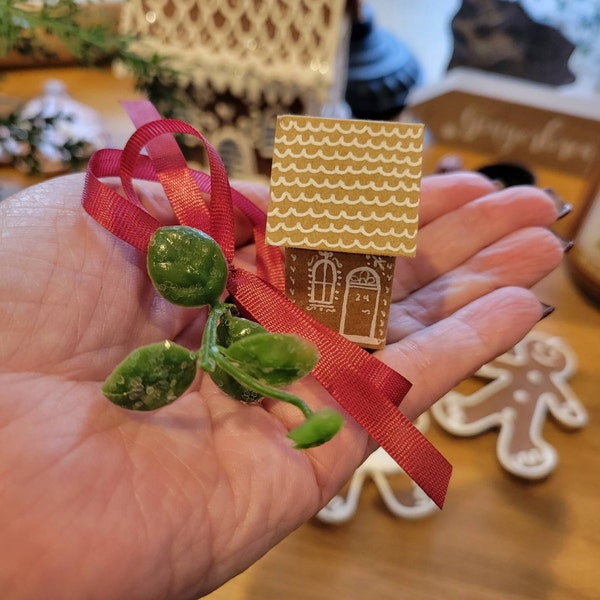 Miniature Wreath, Miniature Decor, Dollhouse Accessories, Dollhouse ...