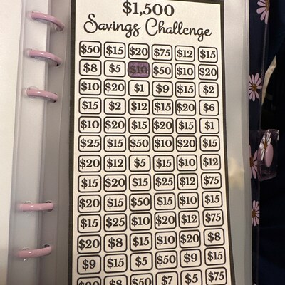 Savings Challenge Binder, Budget Binder, 1.5k - Etsy