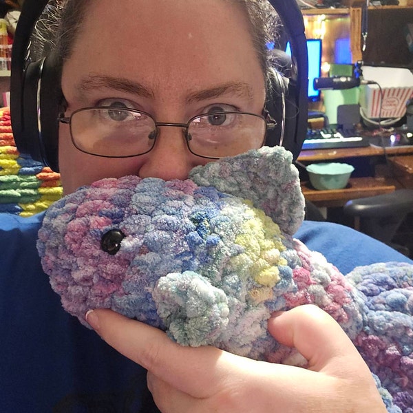 Small Crochet Octopus Desk Friend - Handmade Plushie for Fun and ...