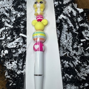 Mickey and Friends Autograph Pen, Beaded Ballpoint Pen With Disney ...