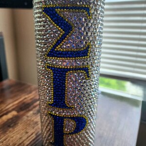 Delta Sigma Theta Bling Tumbler W/ Elephant on the Back. - Etsy