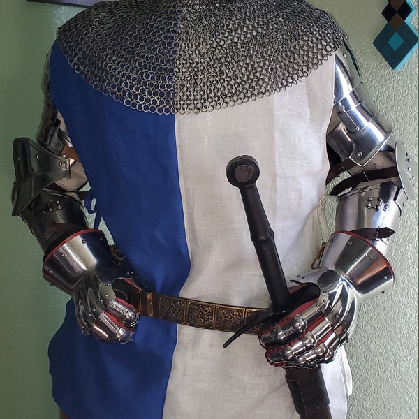 Medieval Knight Heraldry SCA 2 Colors Short Surcoat Tunic Tabard - Etsy