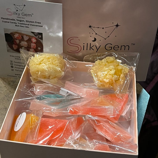 Edible Treasure Box, Kohakutou Candy Box, Crystal Candy, Edible Gem ...