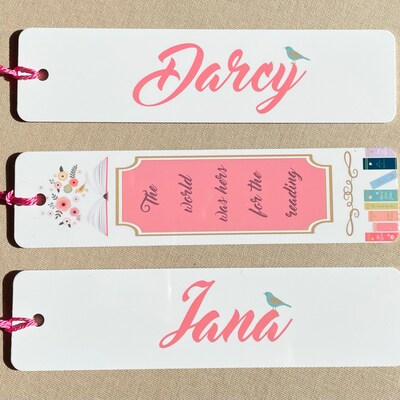 10x Sublimation Bookmarks Blanks High Gloss Double Sided Aluminum ...