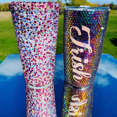 Rhinestone Cup 30oz Straight ,rhinestone Cup, Crystal Cups, Glass ...