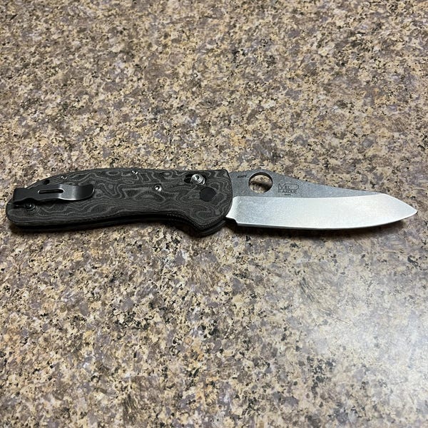 Titanium Flattop Deep Carry Pocket Clip for Sebenza -bead Blast Finish ...