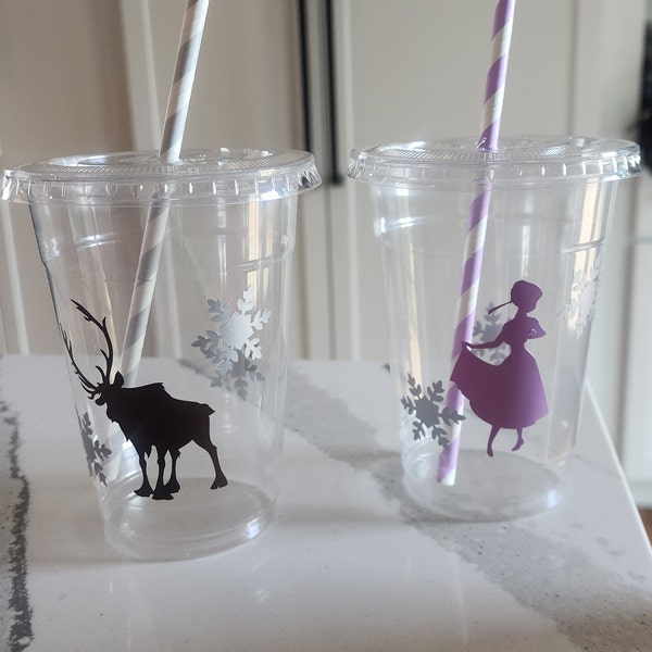 Frozen Party Cups, Frozen Birthday Party Cups, Elsa Party Cups, Anna ...